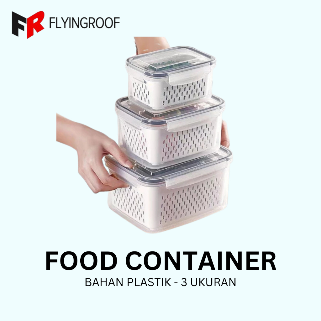 Jual Box Plastik Sayur Buah Box Tempat Simpan Buah Sayuran Penyaring ...