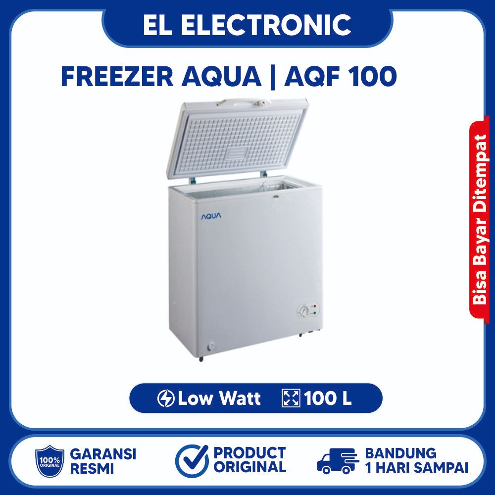 Jual Chest Freezer AQUA 100liter type AQF 100 Low watt | Shopee Indonesia