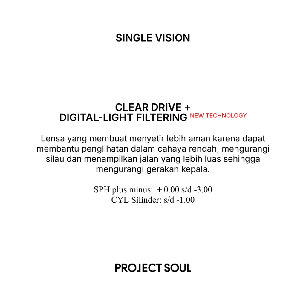 Jual Project Soul - Clear Drive + Digital Light Filtering (CD+DLF ...