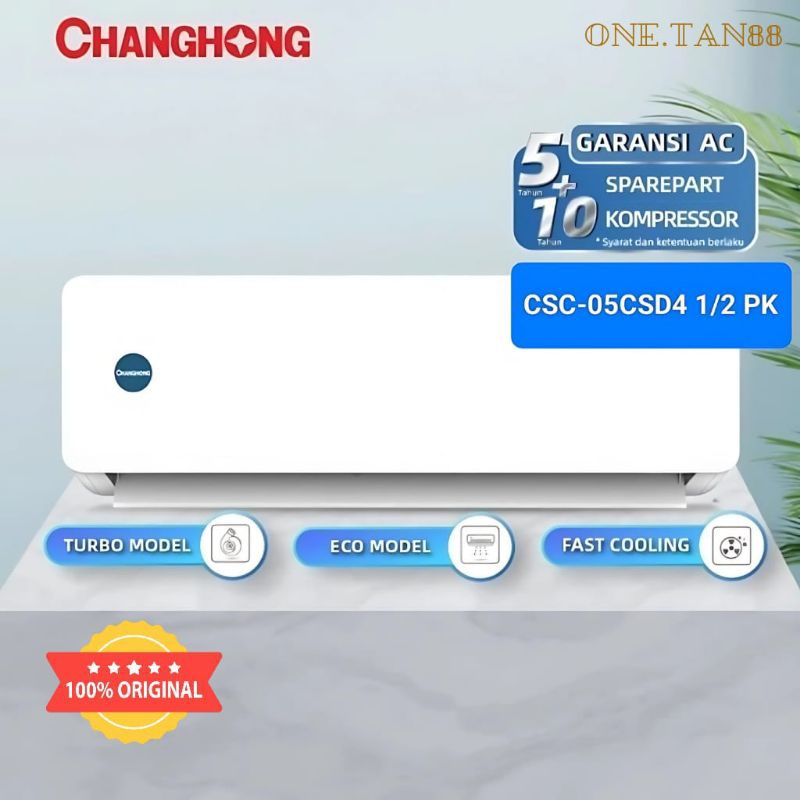 Jual AC CHANGHONG CSC-05CSD4 1/2 PK FREON R32 (GARANSI RESMI) | Shopee Indonesia