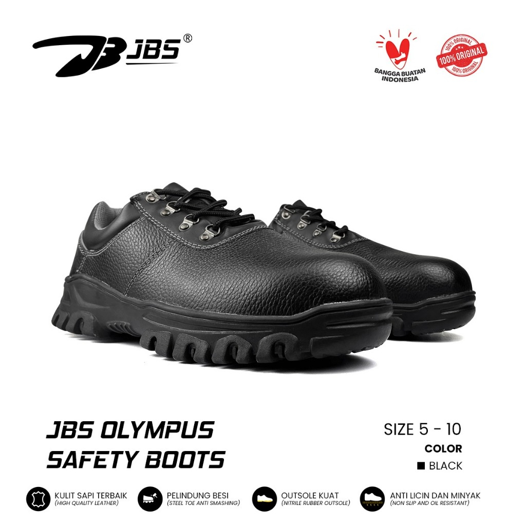 Jual Sepatu Safety Ujung Besi Proyek Anti Tusukan Paku / Sepatu JBS ...