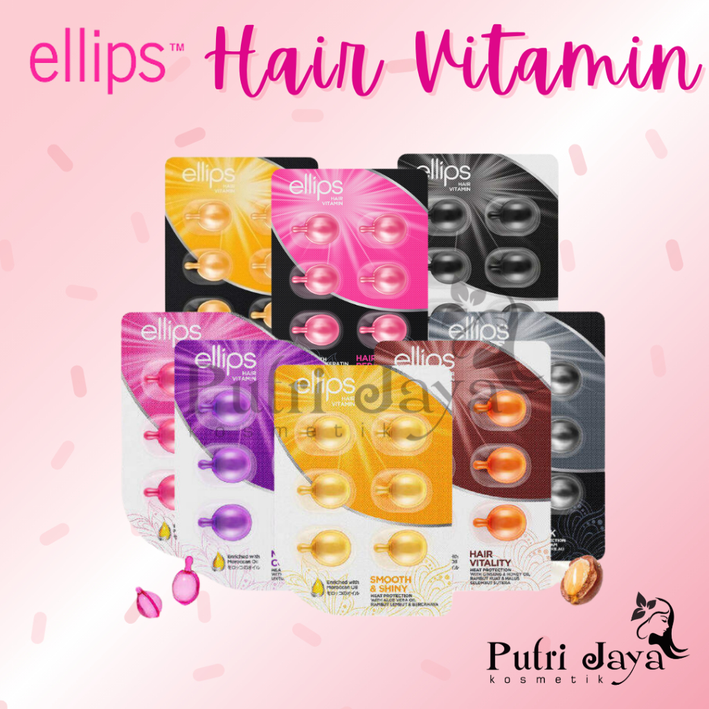 Jual ELLIPS Hair Vitamin Capsule | Keratin | Blister 6 Caps | Kino ...