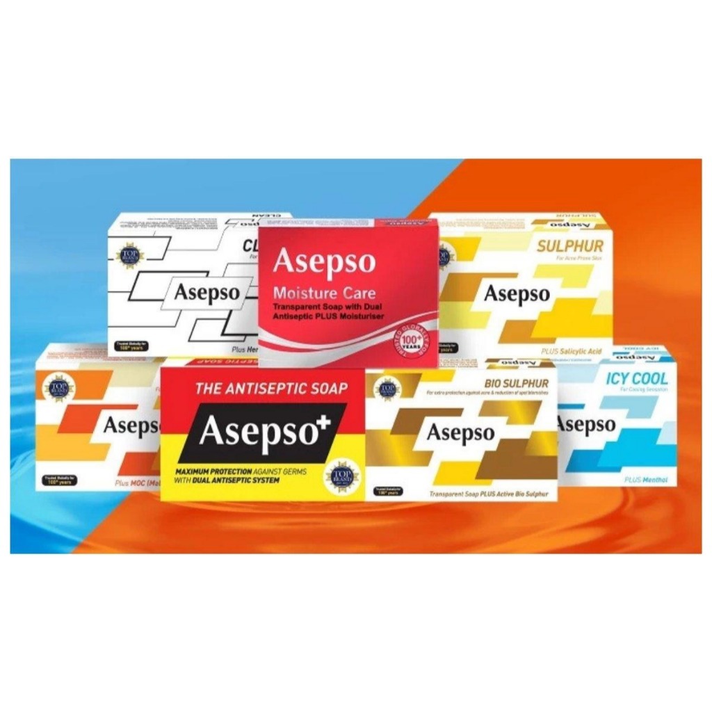 Jual SABUN ASEPSO batang 80 g ANTISEPTIC SOAP MOISTURIZER CARE - ANTI KUMAN MENGANDUNG SULFUR ...