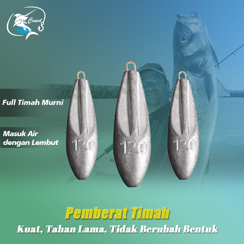 Jual Timah Pancing Jantung (J) / Bandul Pancing Timah Sinker 10-200G ...