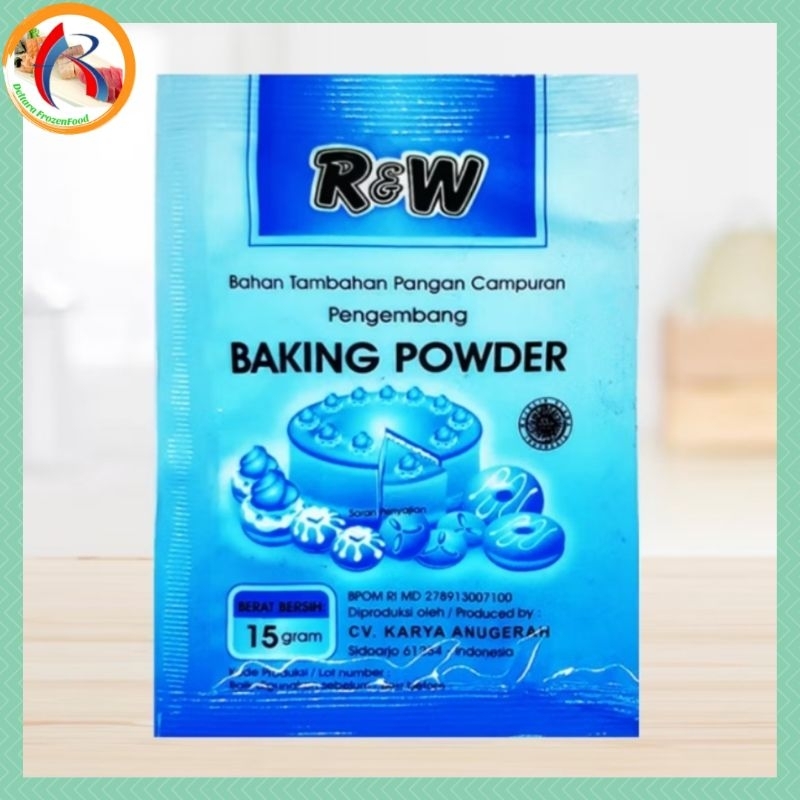 Jual Baking Powder 15 gr Pengembang Kue Rajawali R&W RW Biru Double ...