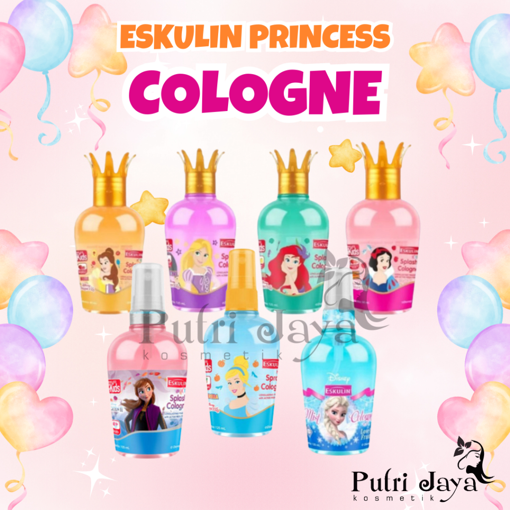 Jual ESKULIN Princess Splash Cologne / Spray 125ml | Tutup Mahkota ...