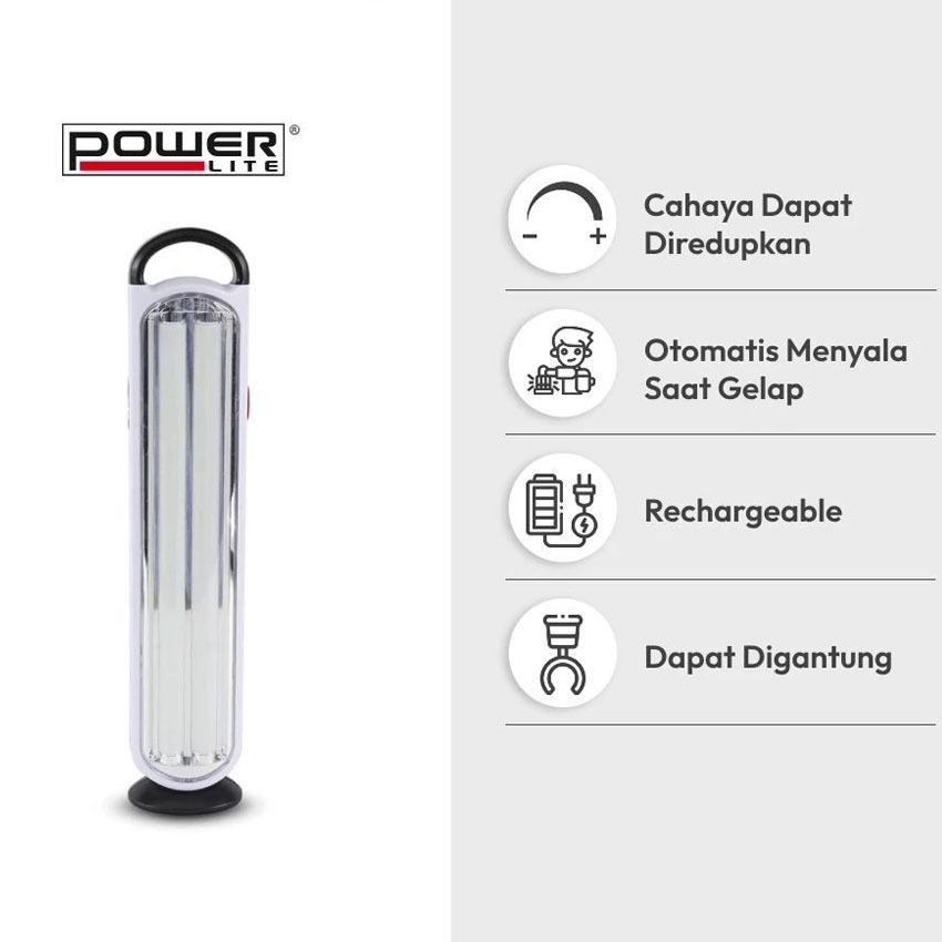 Jual Lampu Darurat Emergency Lamp Rechargeable Long 23 Watt Powerlite By Azko Indonesia | Shopee ...