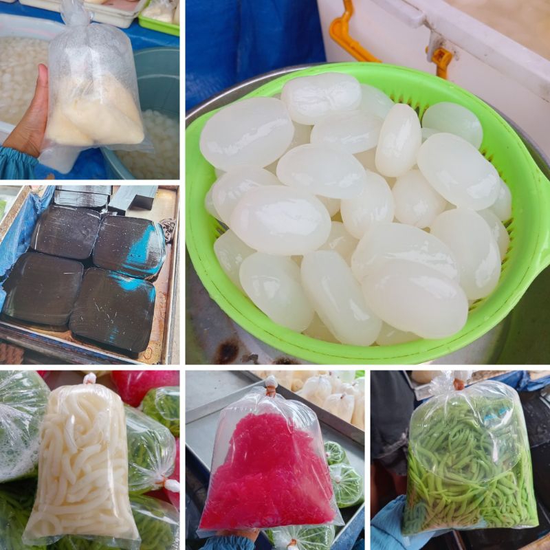 Jual Cincau, Cendol, Rumput laut, Sagu mutiara, Kolangkaling, rumput ...