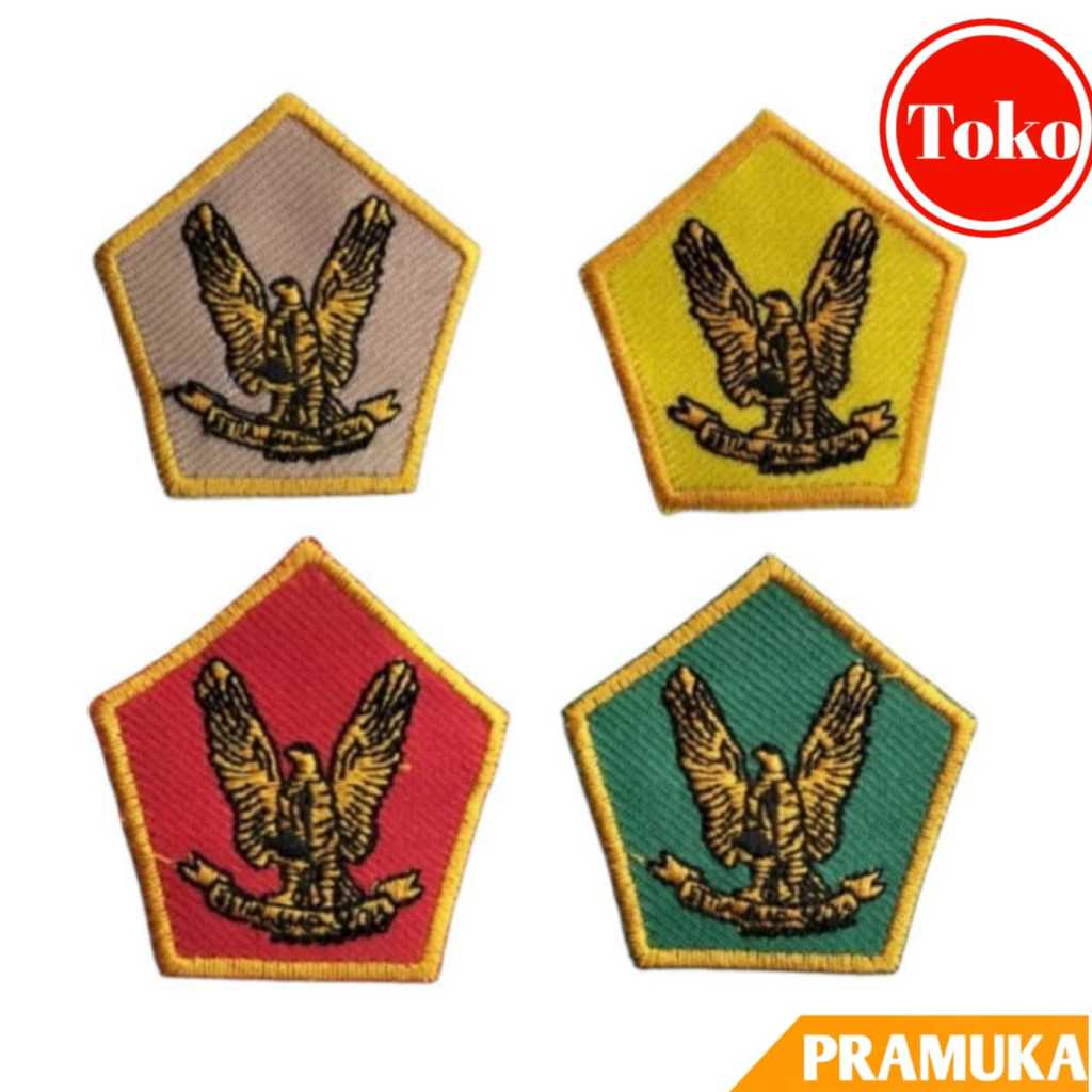 Jual Bedge Bed Logo Garuda Bordir Pramuka / Tanda Harian Pramuka Garuda ...