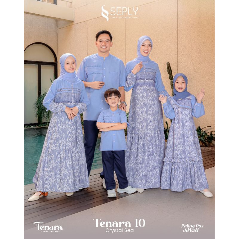 Jual Baju Sarimbit Seply 2025 Tenara 10 Crystal Sea | Shopee Indonesia