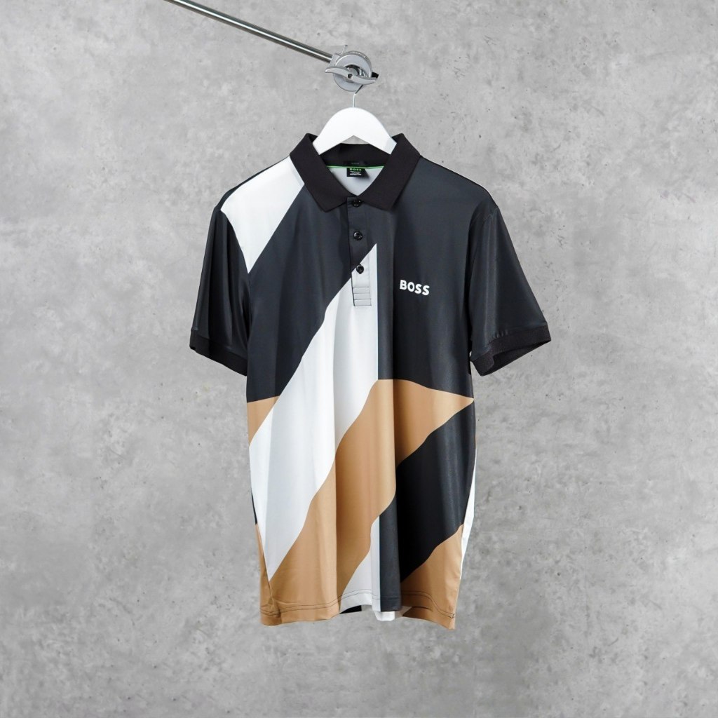 Jual Polo HUGO BOSS PATTEO MB MULTI GOLD WHITE BLACK POLO 100% ORIGINAL ...