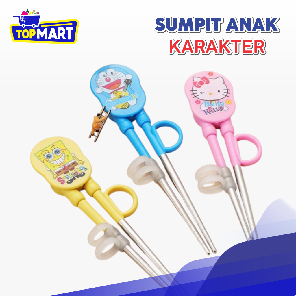 Jual TOPMART - Sumpit Anak Karakter Sumpit Anak Belajar Makan Model ...