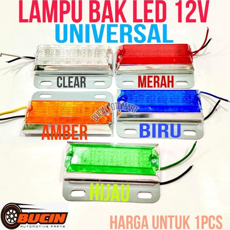 Jual LAMPU BAK LED MOBIL UNIVERSAL, TRUK, BUS, DAN BOX (12VOLT) | Shopee Indonesia