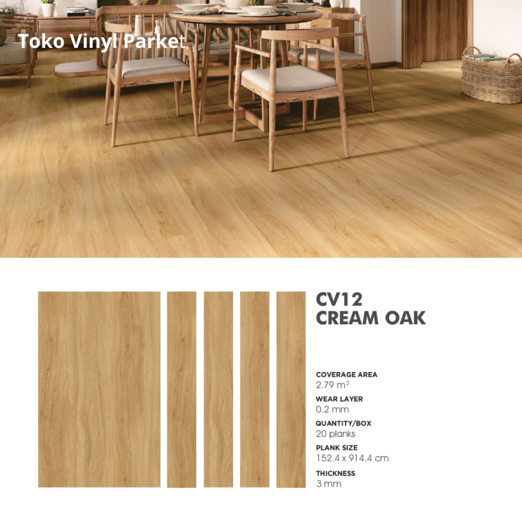 Jual Vinil flooring PVC 3mm motif kayu (20 Pcs) / Champion lantai vinyl ...