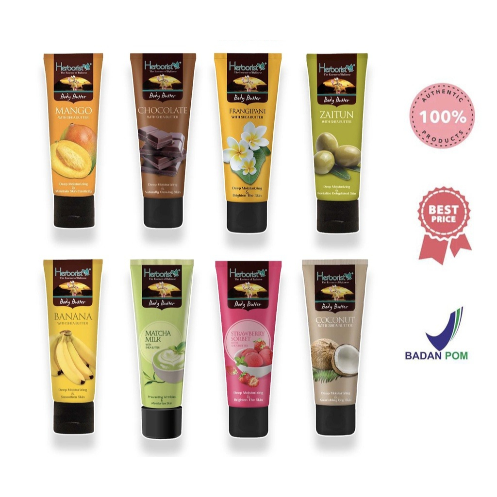 Jual HERBORIST Body Butter 80gr Tube | Shopee Indonesia