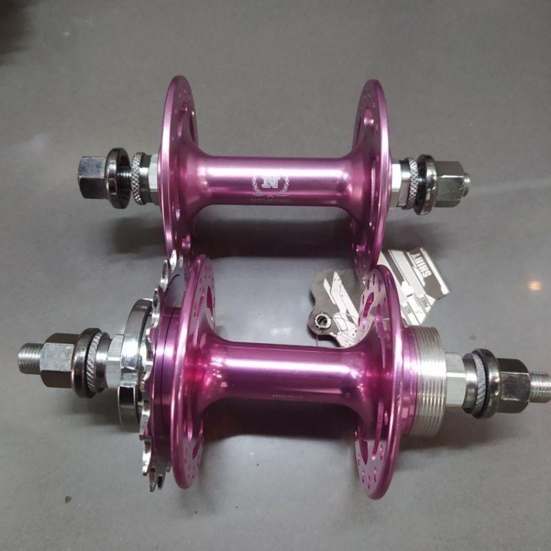 Jual Hub Freehub Novatec Fixie Fixed Gear Track Single Speed Alloy 36h ...