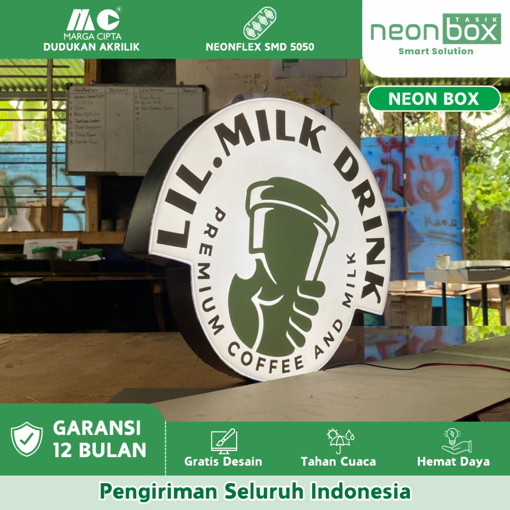 Jual Neon Box Custom Free Desain Neon Box Outdoor Indoor Premium Neon Box Akrilik Bundar Bebas ...