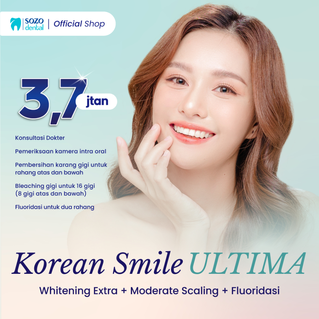 Jual Korean Smile ULTIMA Package: Whitening Extra, Moderate Scaling dan ...