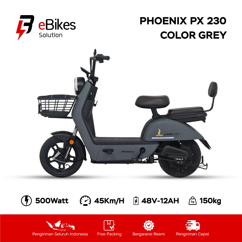 Jual Sepeda Listrik Phoenix PX 230 500 Watt Electric Bike - Garansi ...
