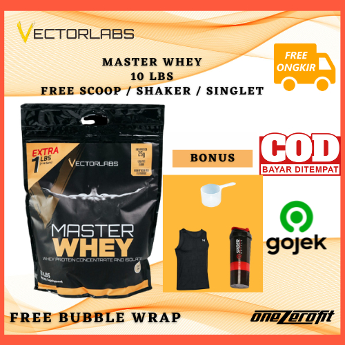 Jual Vectorlabs Masterwhey 10lbs 10lb 10 lbs Whey Protein Concentrate ...
