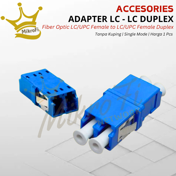 Jual Fiber Optic Coupler LC/UPC Female to LC/UPC Female Duplex Adapter ...
