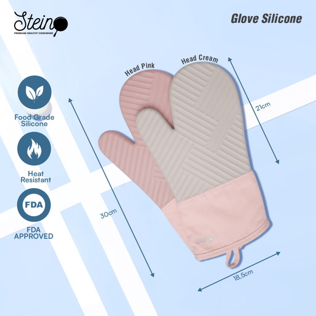 Jual STEIN Sarung Tangan Oven Anti Panas / Silicone Oven Glove Mitten | Shopee Indonesia