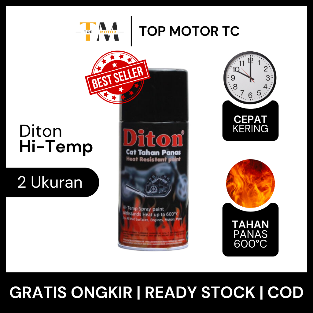 Jual Diton Premium Hi Temp | Cat Semprot Pilox Tahan Anti Panas | Shopee Indonesia
