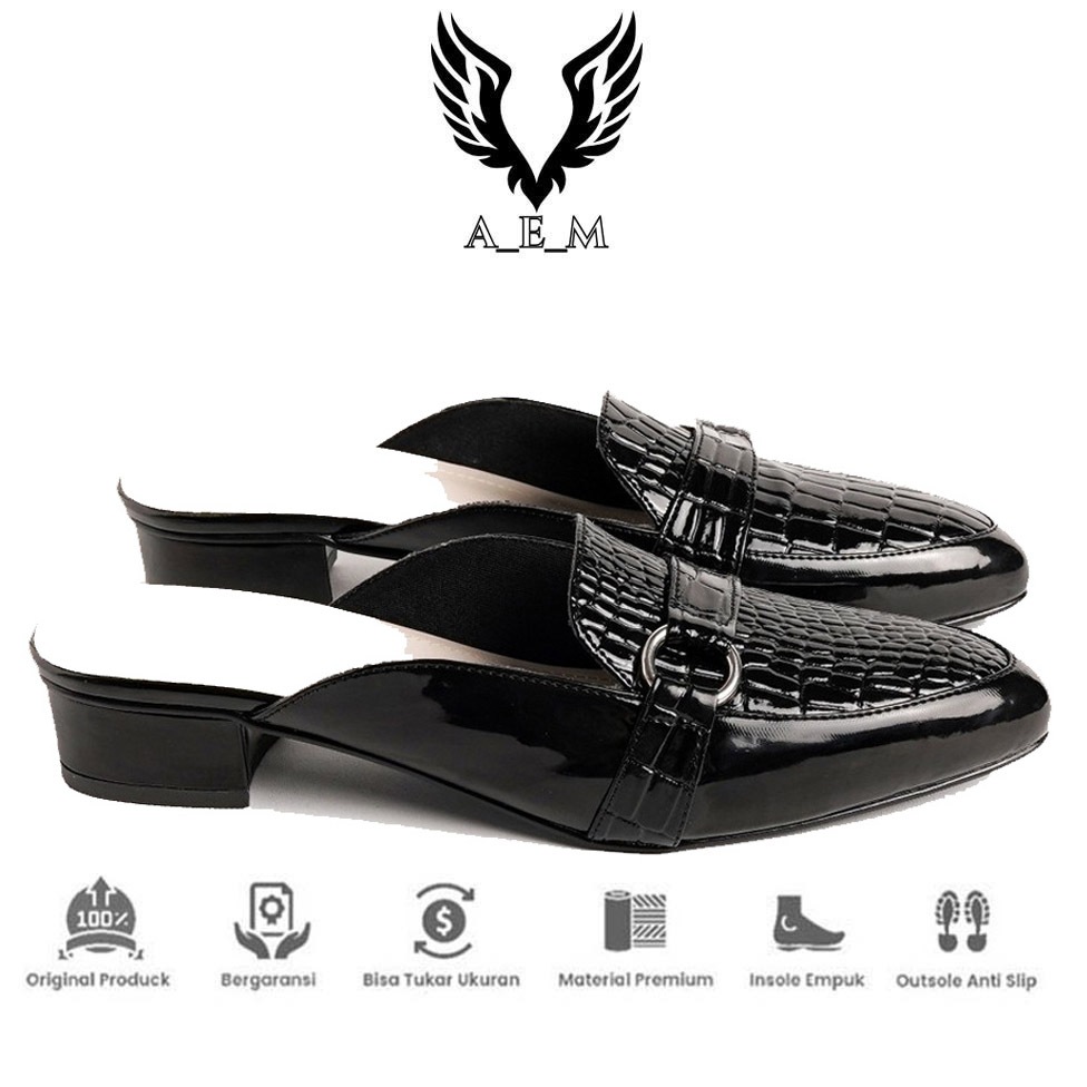 Jual No 40 41 42 43 44 45 - Sepatu Sandal Heels Mules Formal Wanita ...