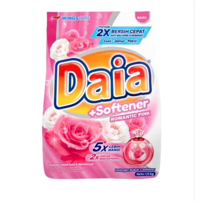 Jual Daia Powder Detergent deterjen bubuk Romantic Pink , Clean & Fresh Hijab , Violet Passion ...