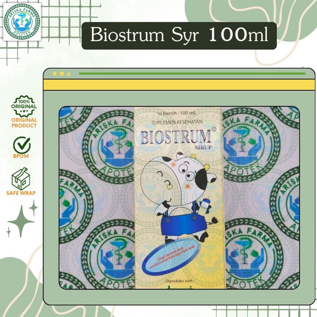 Jual Biostrum Syr 100ml per botol | Shopee Indonesia