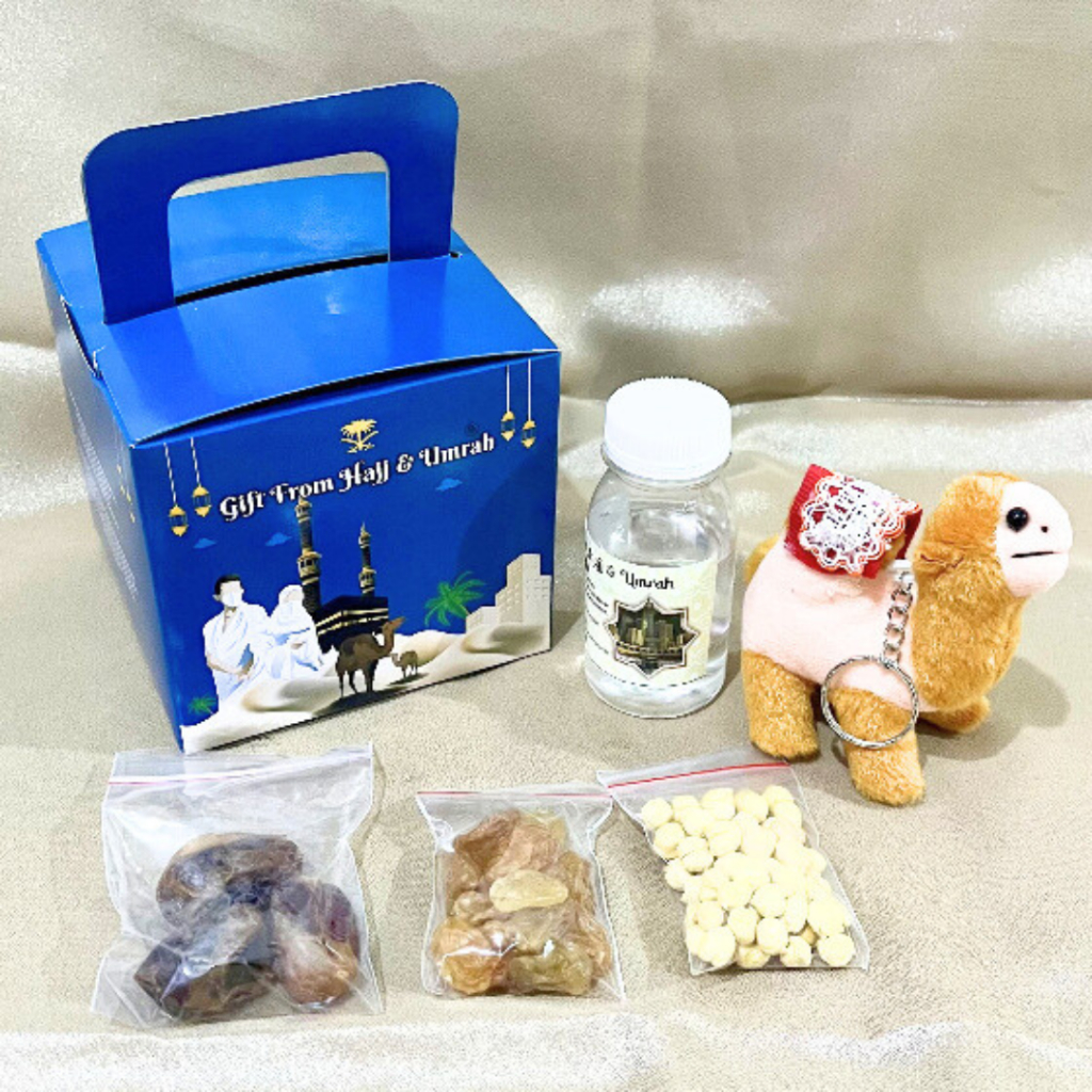 Jual Paket Hemat oleh oleh haji dan umroh Gift Hampers Air Zamzam 60ml ...