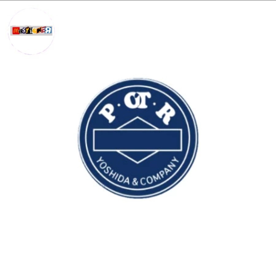 Jual sticker POTR Porter yoshida company tokyo japan logo rounded ...