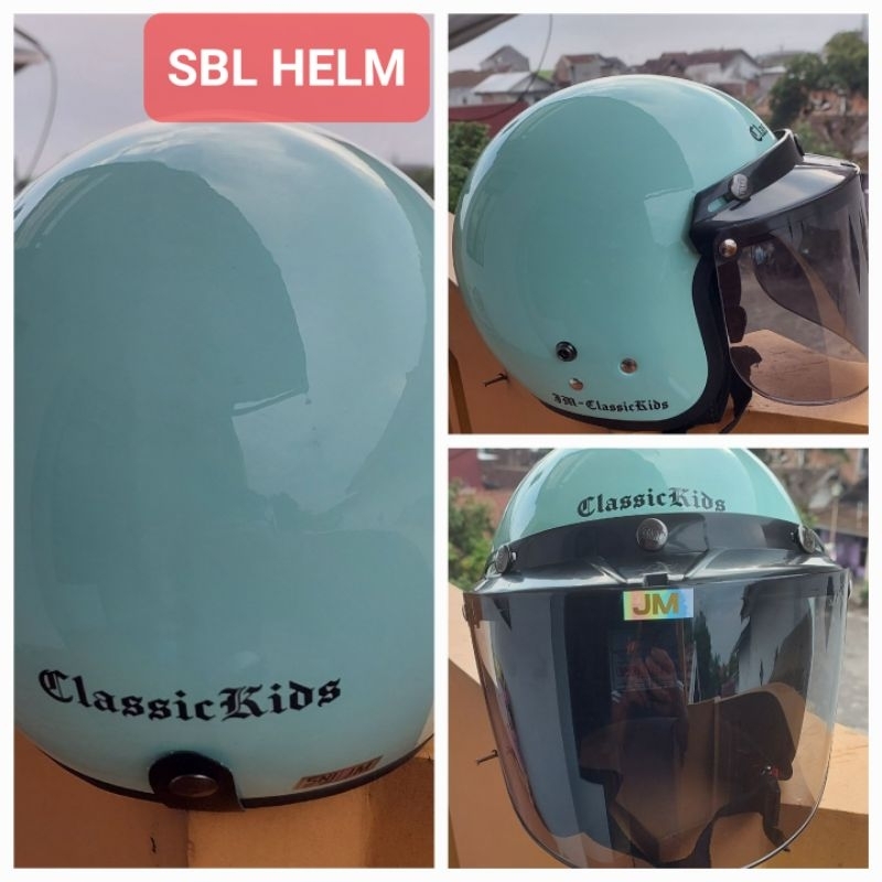 Jual HELM ANAK ANAK MERK JM JUNIOR CLASIC KIDS KUALITAS BAGUS KUAT SNI ...