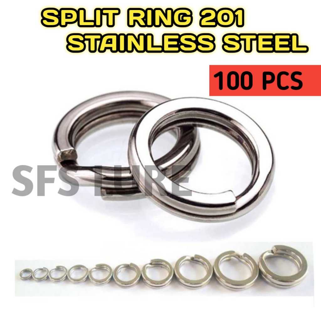 Jual SPLIT RING PIPIH STAINLESS STEEL 201 SPLIT RING 201 100PCS TAHAN ...
