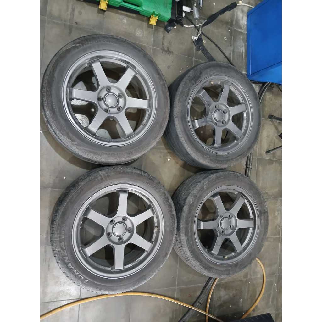 Jual VELG SECOND RACING TE37 VOLK RAYS R17 X7,5 BAUT 5X114,3 PLUS BAN ...