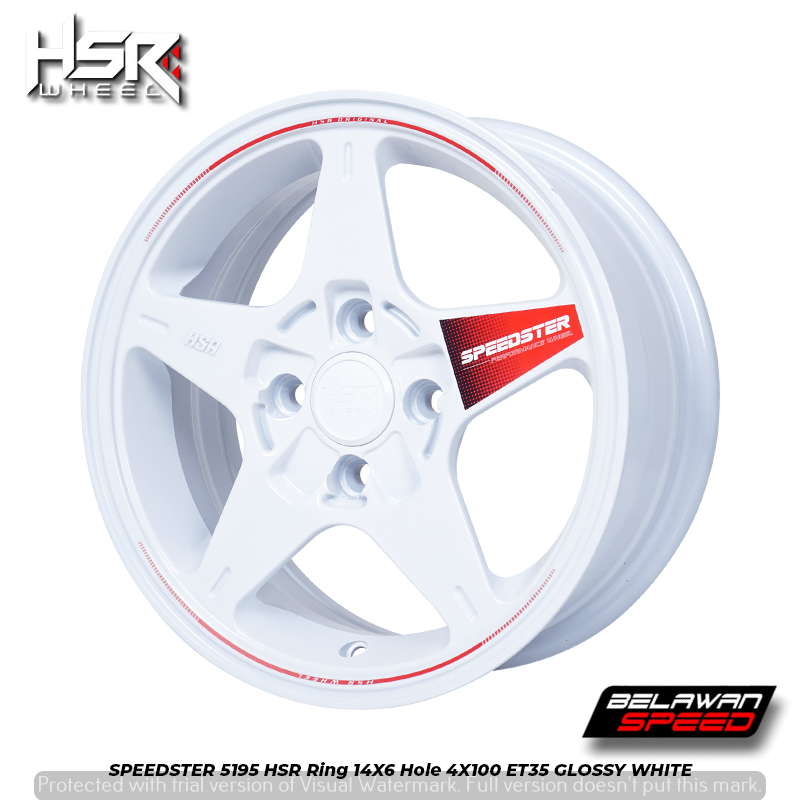 Jual VELG RACING HSR RING 14 COCOK UNTUK SUZUKI IGNIS AGYA AIR EV CALYA ...