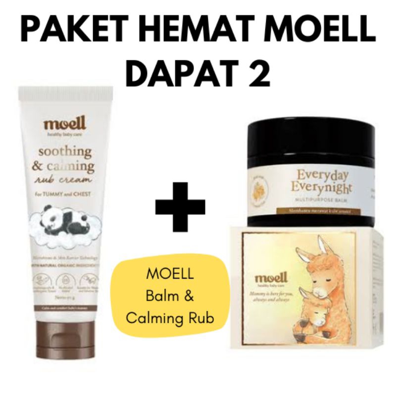 Jual PAKET HEMAT DUA Moell- Promo Body Wash Allergen Free atau Balm ...