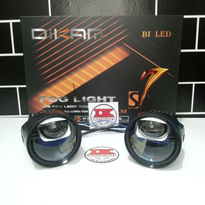 Jual DIKAM S7A X7 Laser 3 Inchi Lampu Biled Foglamp Mobil – Blue Lens Projector Super Terang ...