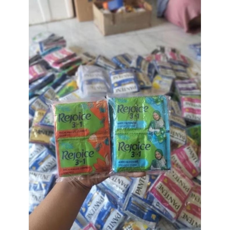 Jual shampo riject pabrik random kemasan 500 isi 48 sachet / kemasan ...