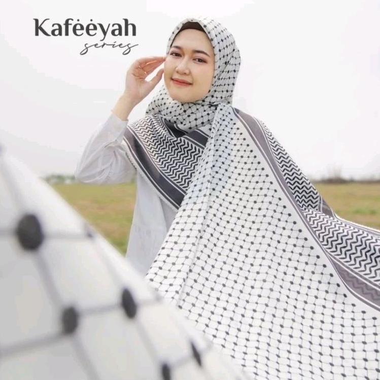 Jual MIINAH - Hijab Segi Empat Syari Jumbo Motif Palestina/Palestine ...