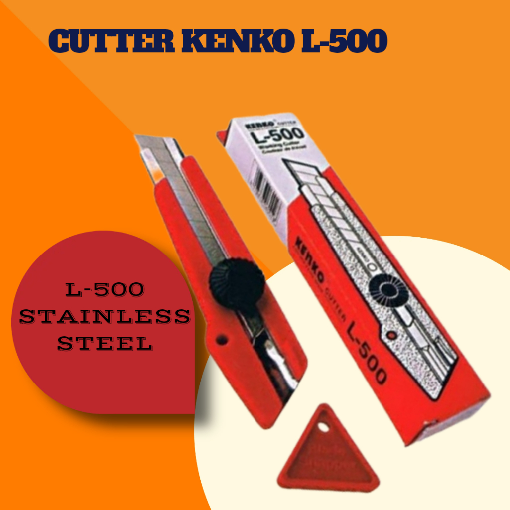 Jual CUTTER BESAR KENKO L 500 / PISAU CUTER BESAR L-500 / PISAU KATER ...
