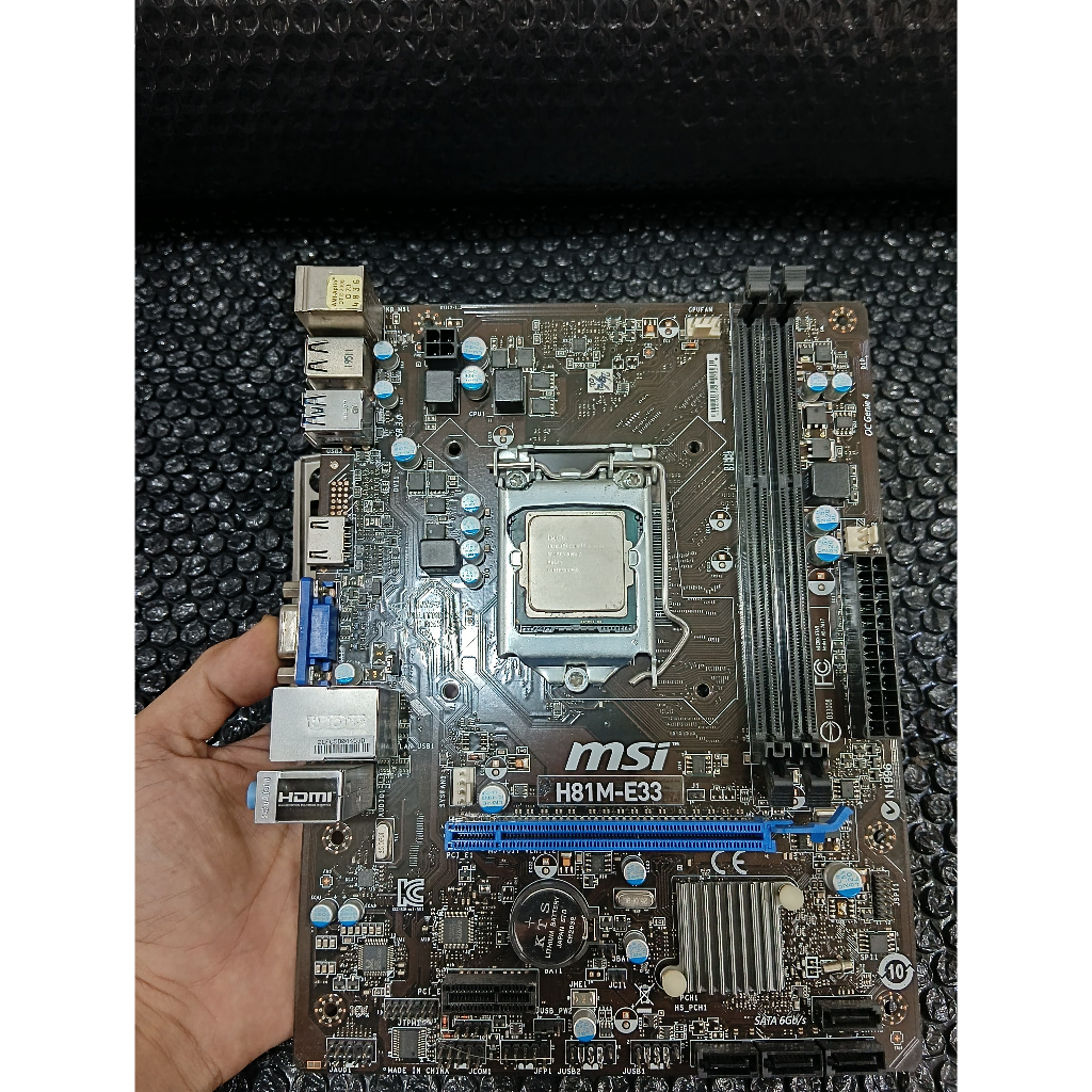 Jual Motherboard Msi H81M-E33 Socket lga 1150 Ddr 3 Onboard Vga/hdmi ...