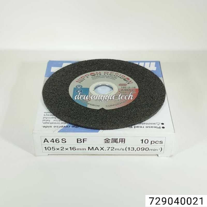 Jual Nippon Resibon batu gerinda potong 4inch tebal 2mm batu gurinda ...