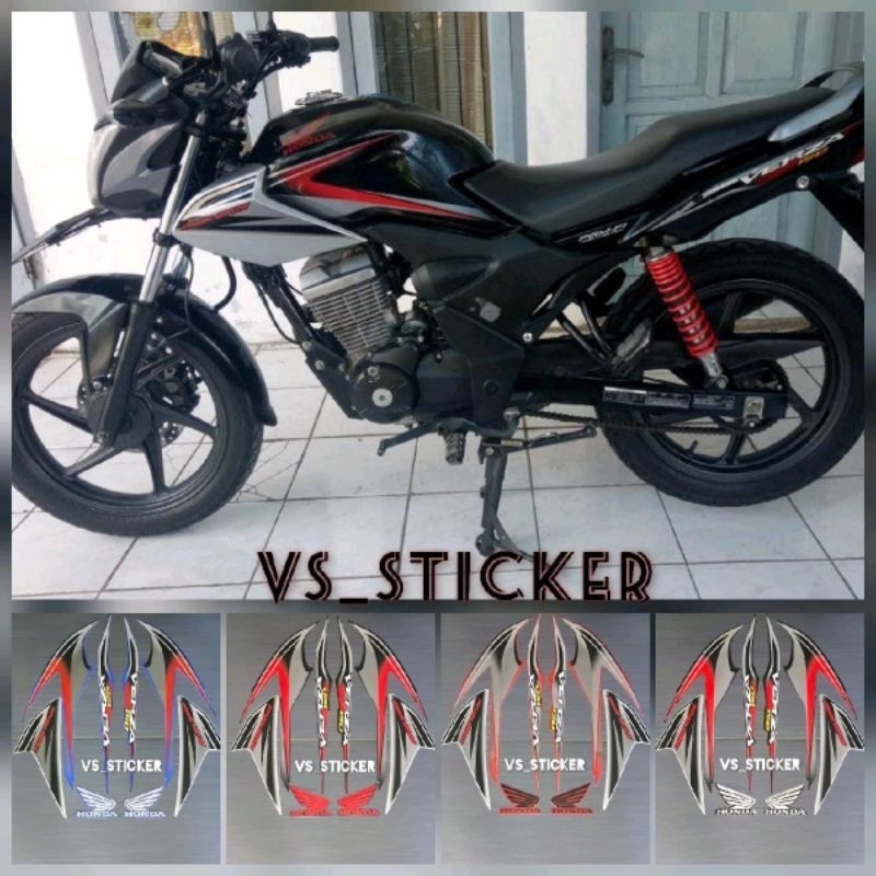 Jual STRIPING LIST STANDART MOTOR HONDA VERZA 2013 2014 MERAH HITAM ...