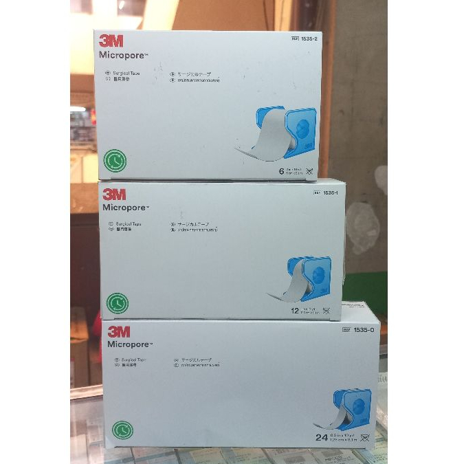 Jual Micropore 3M 1/2 Inch, 1 Inch, 2 Inch - Per Box | Shopee Indonesia