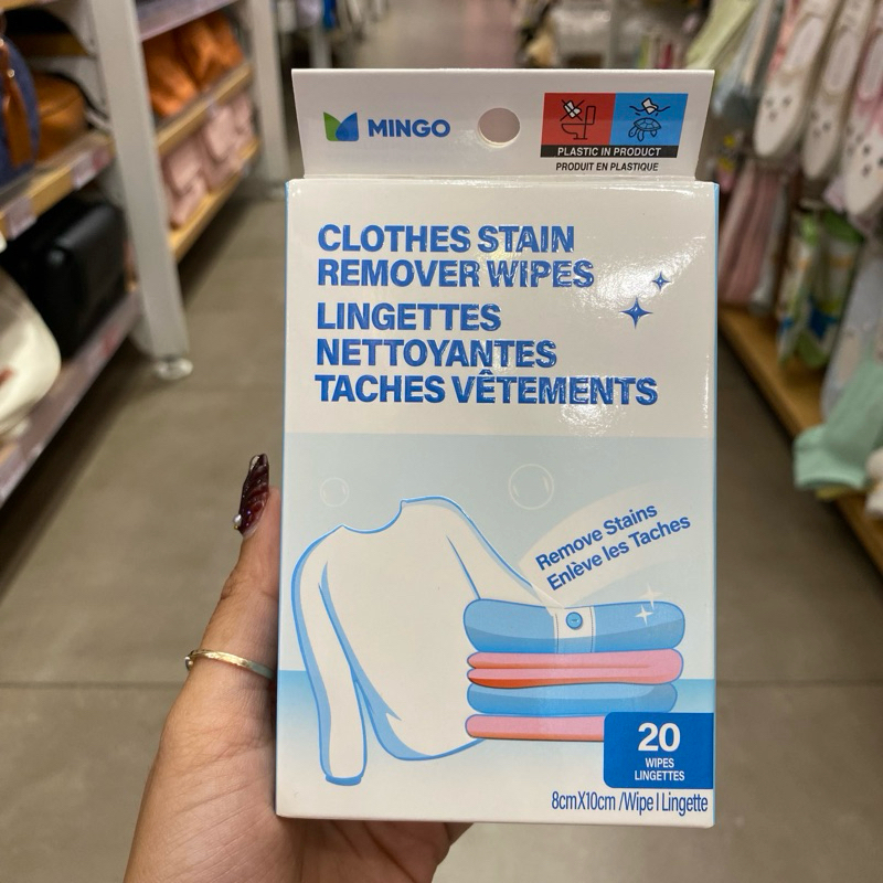 Jual Miniso Mingo Clothes Stain Remover Wipes | Shopee Indonesia