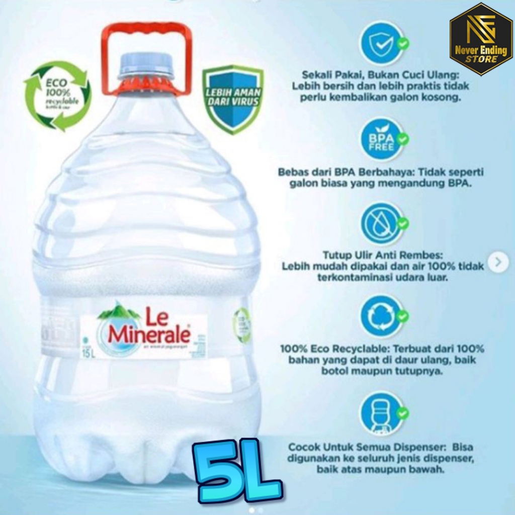 Jual Air Leminerale Baby Mini Galon 5Liter | Shopee Indonesia