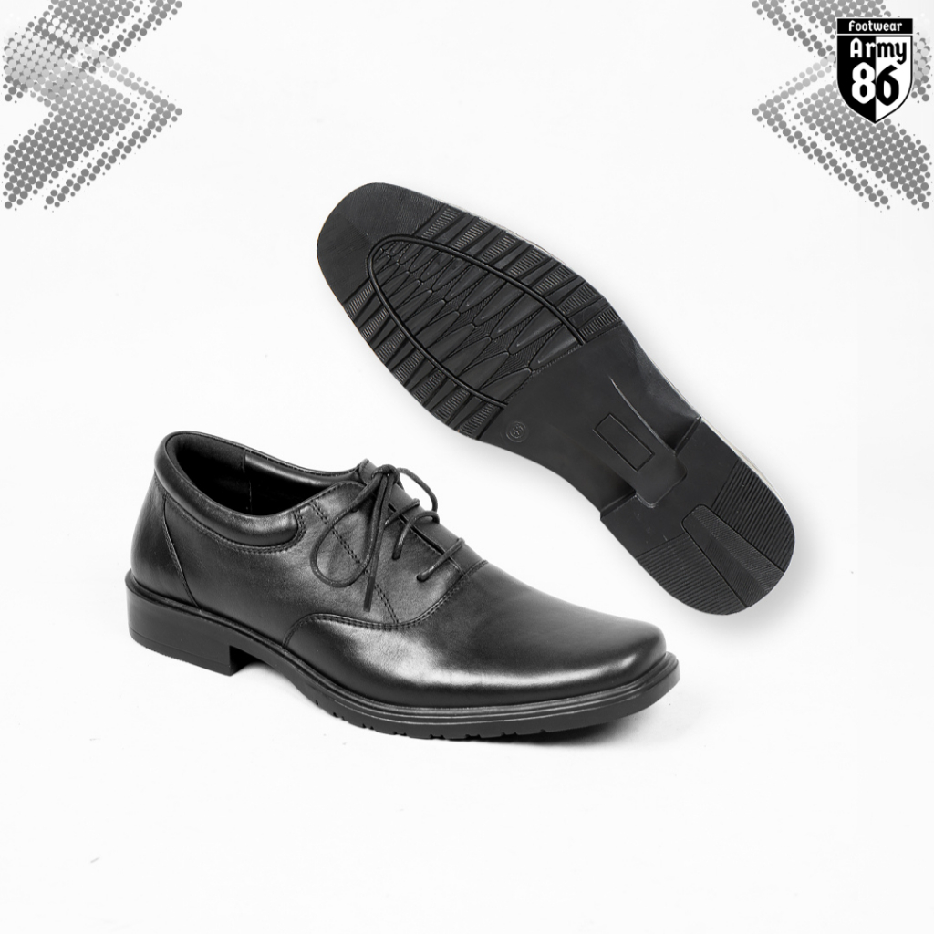 Jual Army 86 Sepatu Pantopel Pria Original Kulit Asli Hitam Formal ...