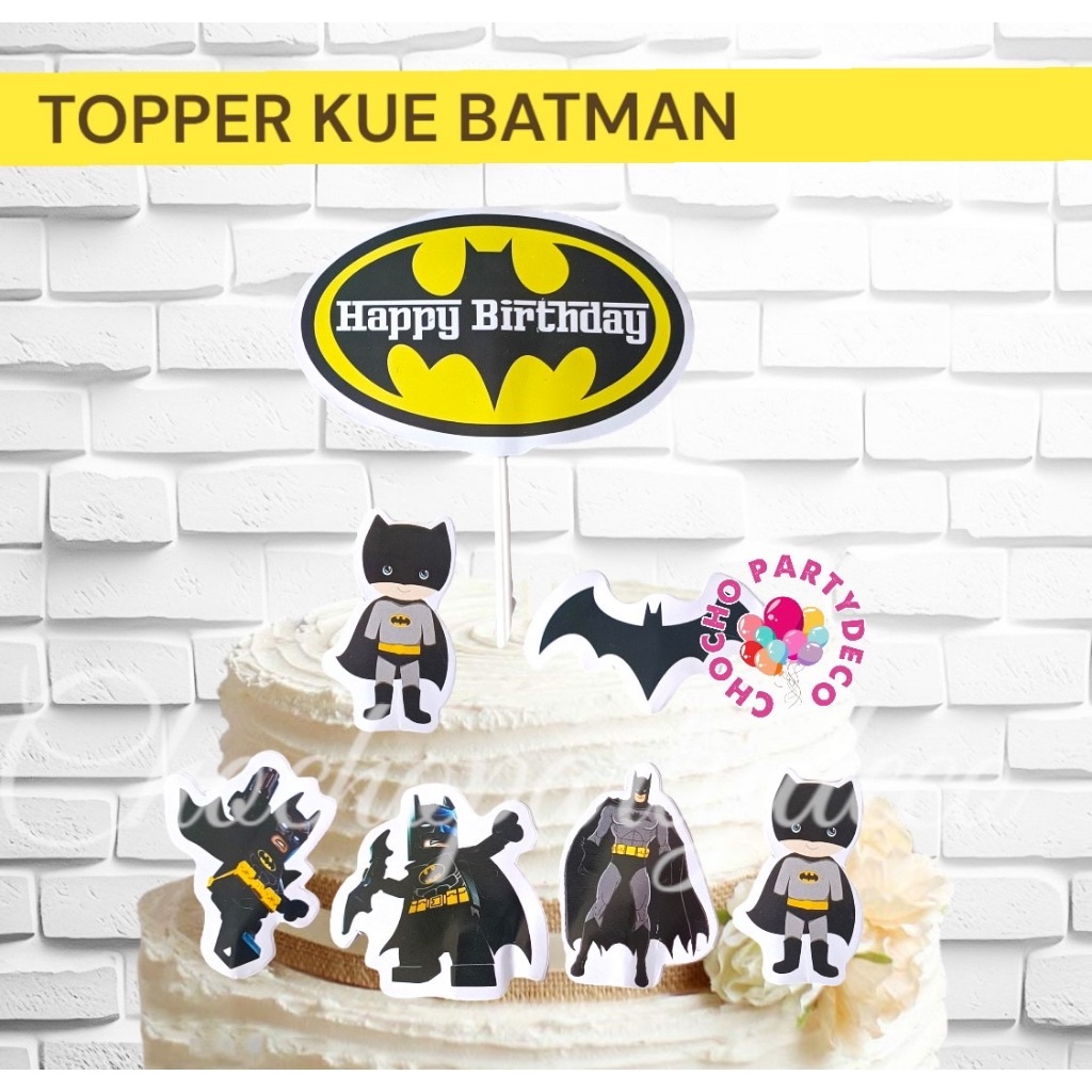 Jual Topper BATMAN / Hiasan Kue Batman Begins | Shopee Indonesia