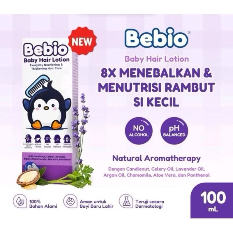 Jual Bebio Baby Hair Lotion 100ml | Shopee Indonesia